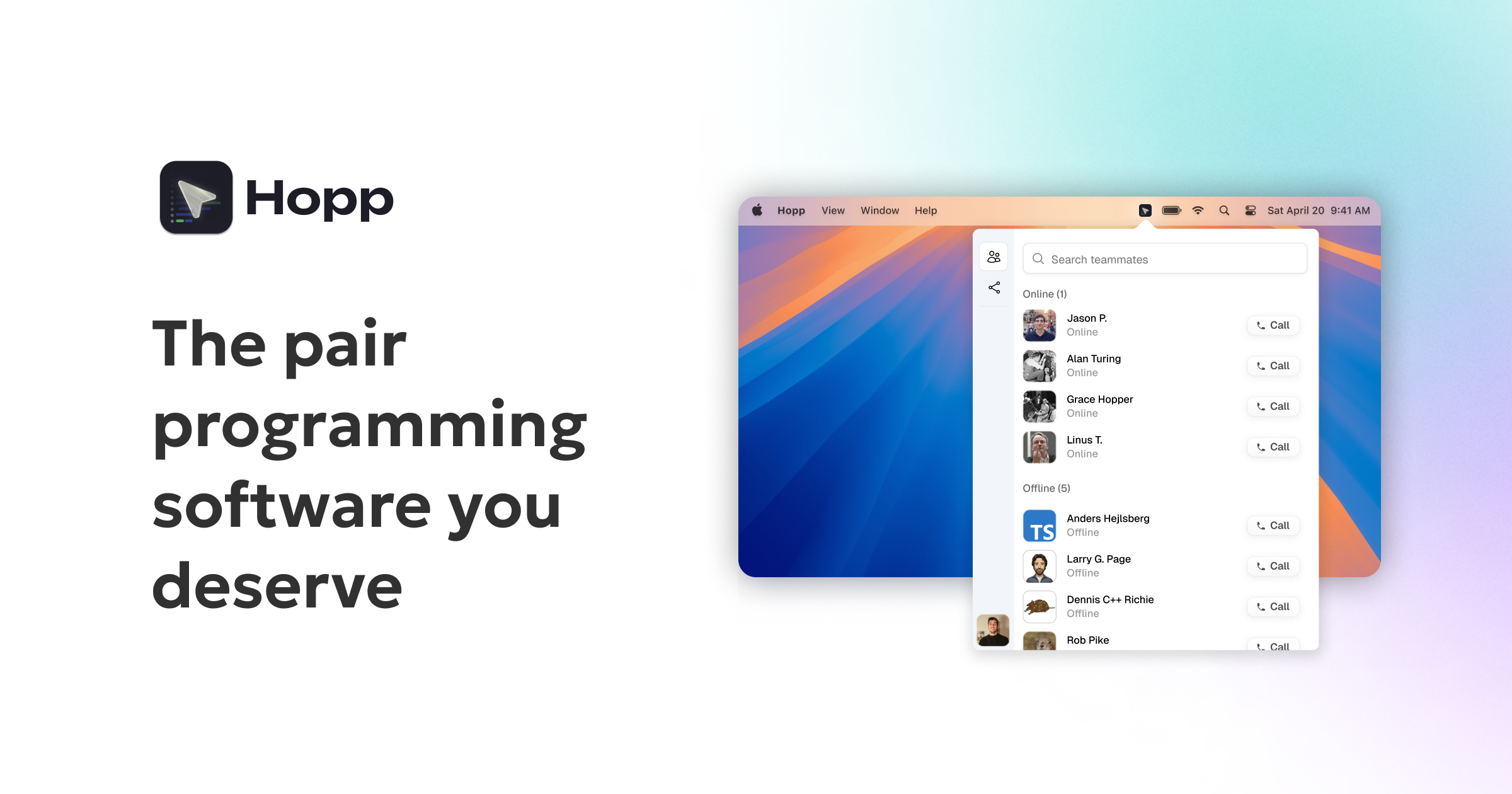 Hopp: Your new remote pair programming app meant for developers